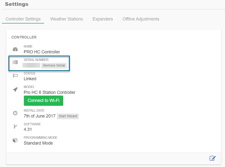 Moving? Remove your Controller Serial Number – Hydrawise